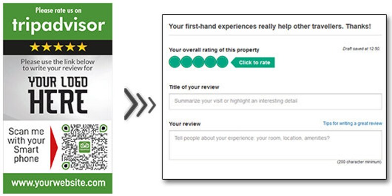 1000 Google Tripadvisor Review Cards - Free Delivery - Etsy