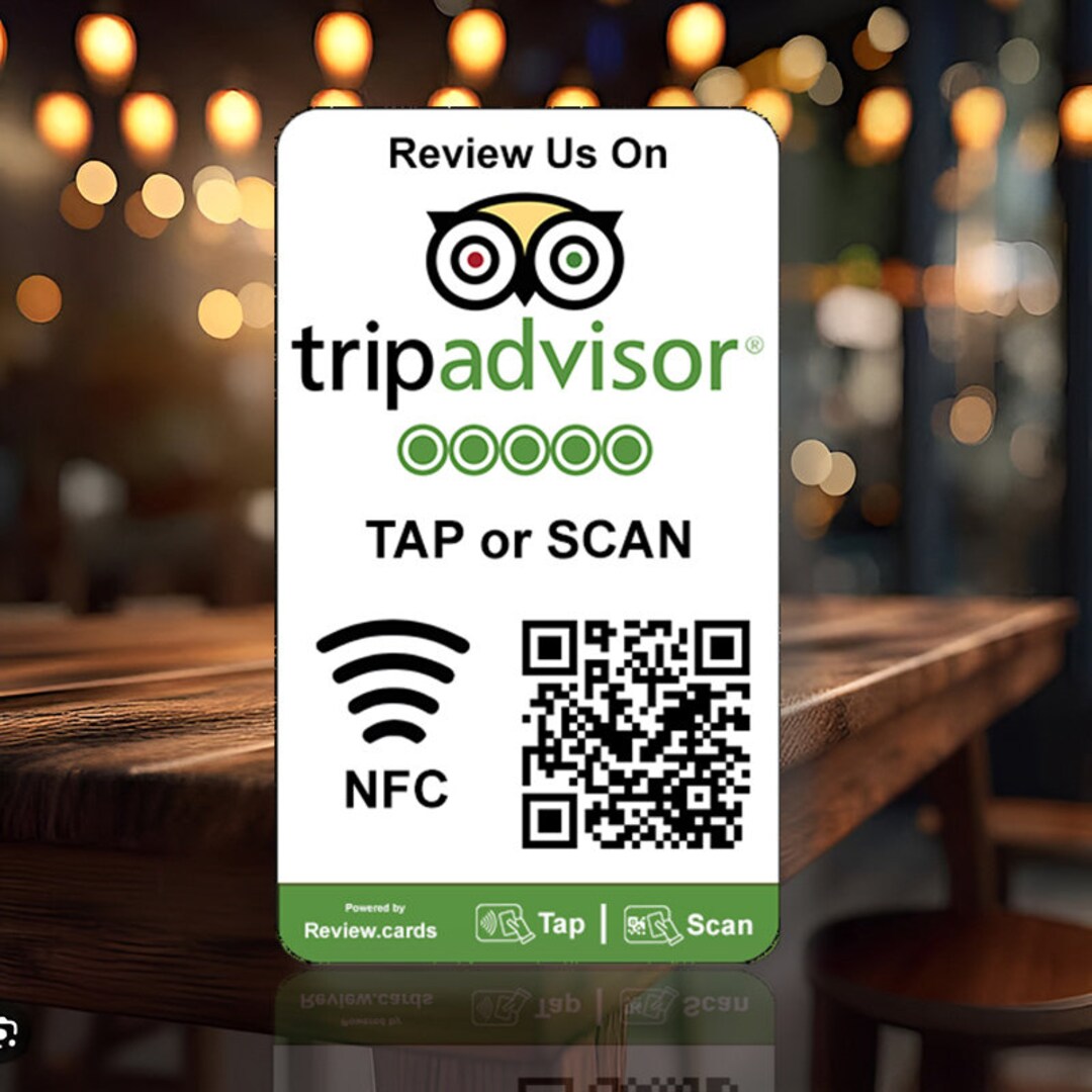 1 Tripadvisor Tap or Scan Smart Cards – Includes Free Delivery - Etsy