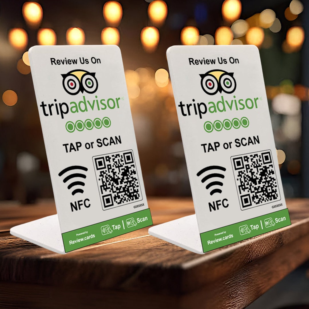 2 Tripadvisor Tap or Scan Pop Stands Inc FREE Delivery - Etsy