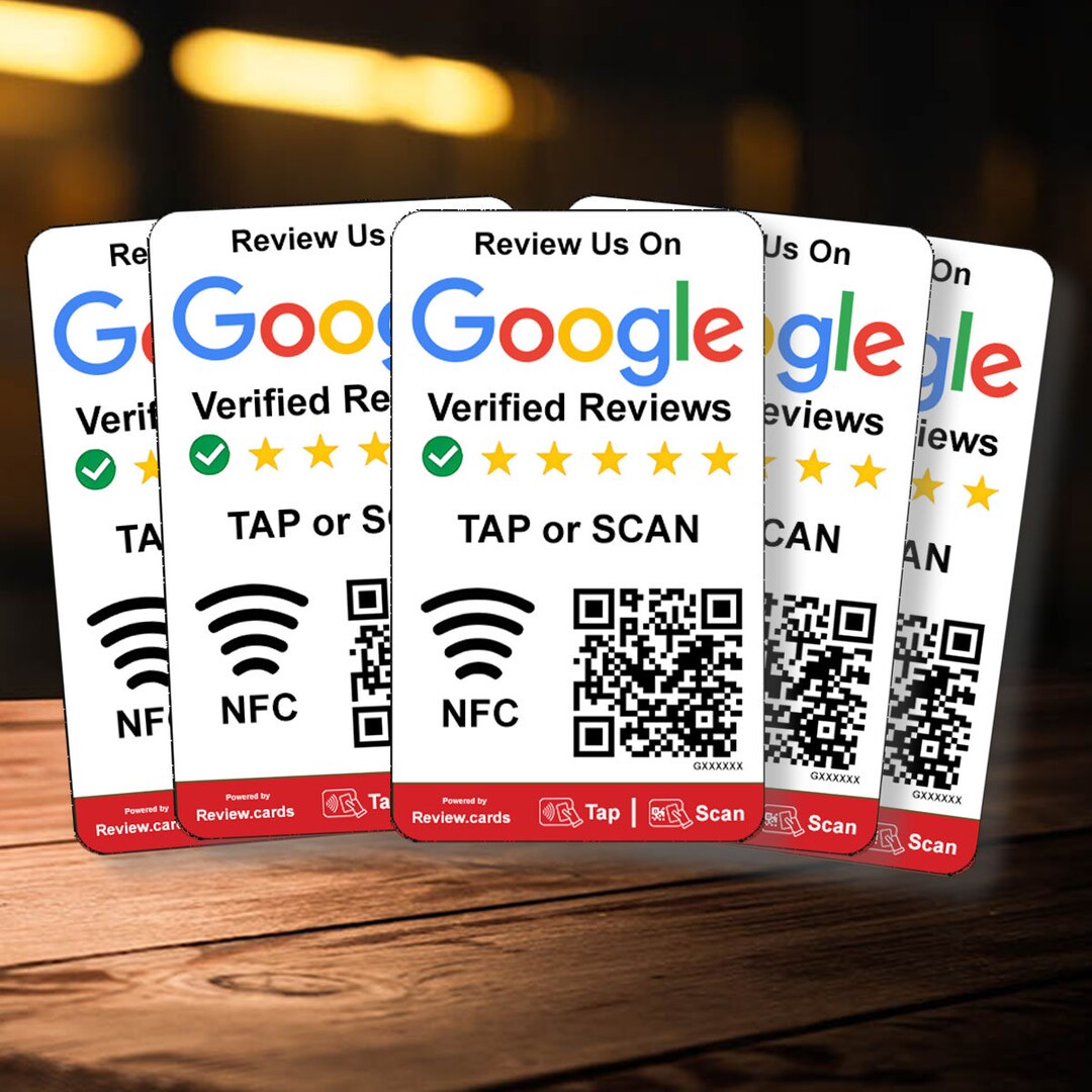 5 Google Smart Review Cards - Etsy