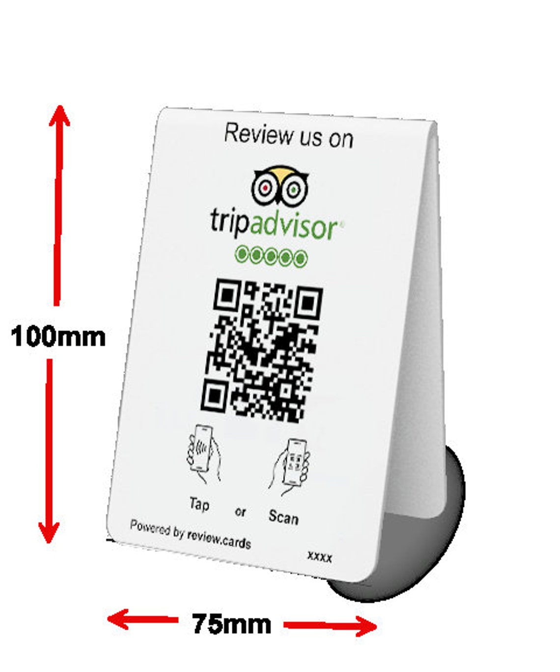 5 Tripadvisor Tap or Scan Table Tents - Etsy