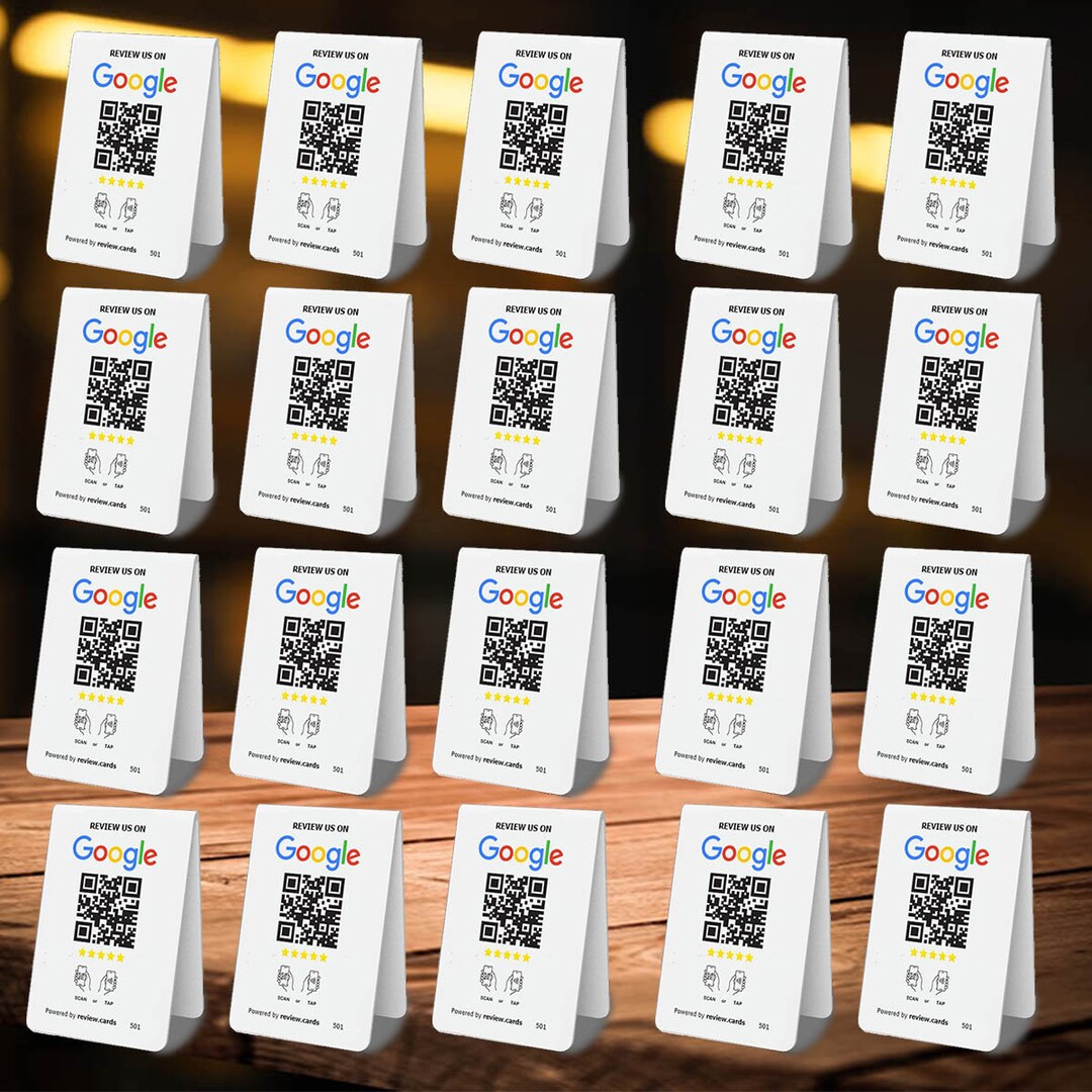 20 Google Tap or Scan Table Tents - Etsy