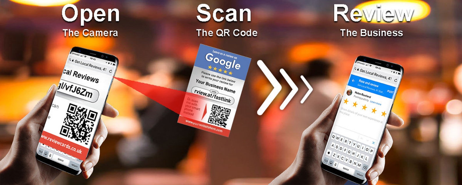 500 Google Review Cards Review Us on Google With QR Code Request Google ...