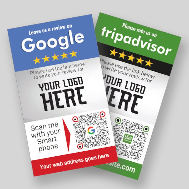 1000 Google Tripadvisor Review Cards - Free Delivery - Etsy