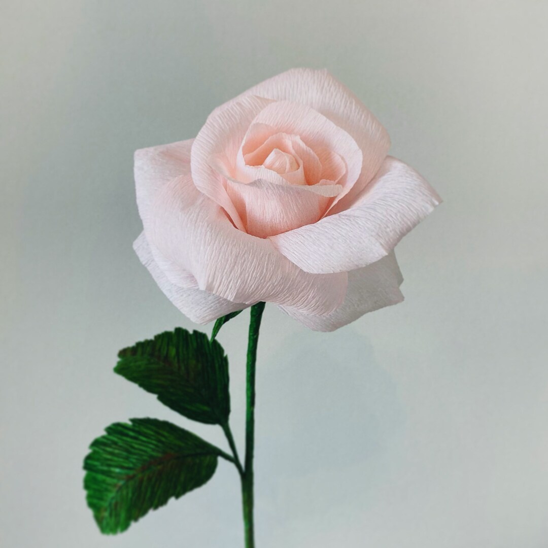 Crepe Paper Rose, Single Rose and Box, Valentine Rose Box - Etsy