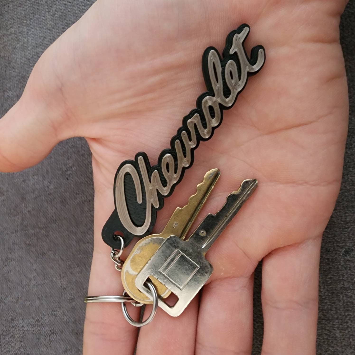 Classic Chevrolet Cursive Keychain for Chevy Cars and - Etsy