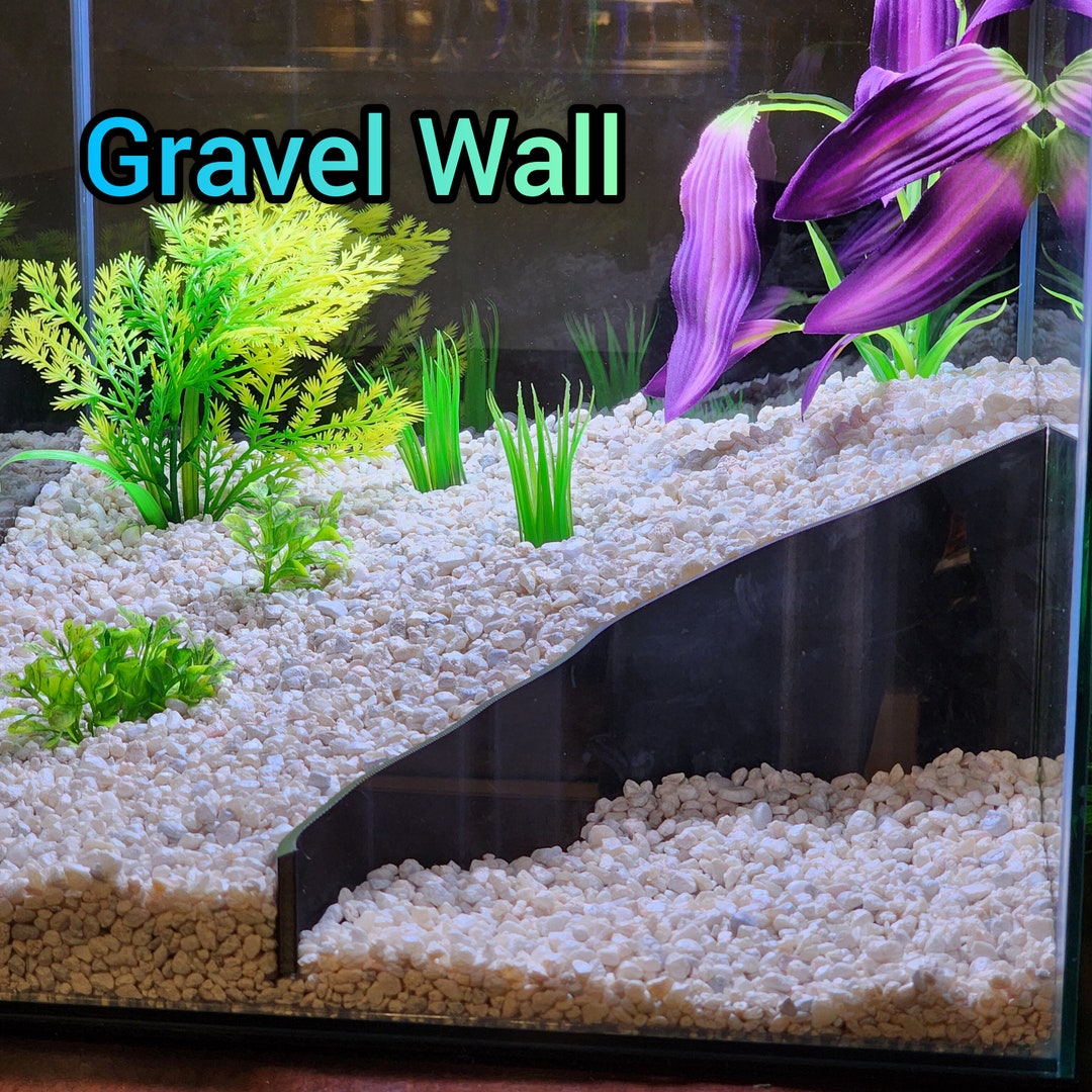 Aquarium Slanted Cliff for Fish Tank, Water Retaining Wall for Fish ...