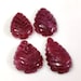 Leaf Carved Red Ruby Gemstone Lot, 4 Pcs 21.55 Cts for Silver Jewelry ...