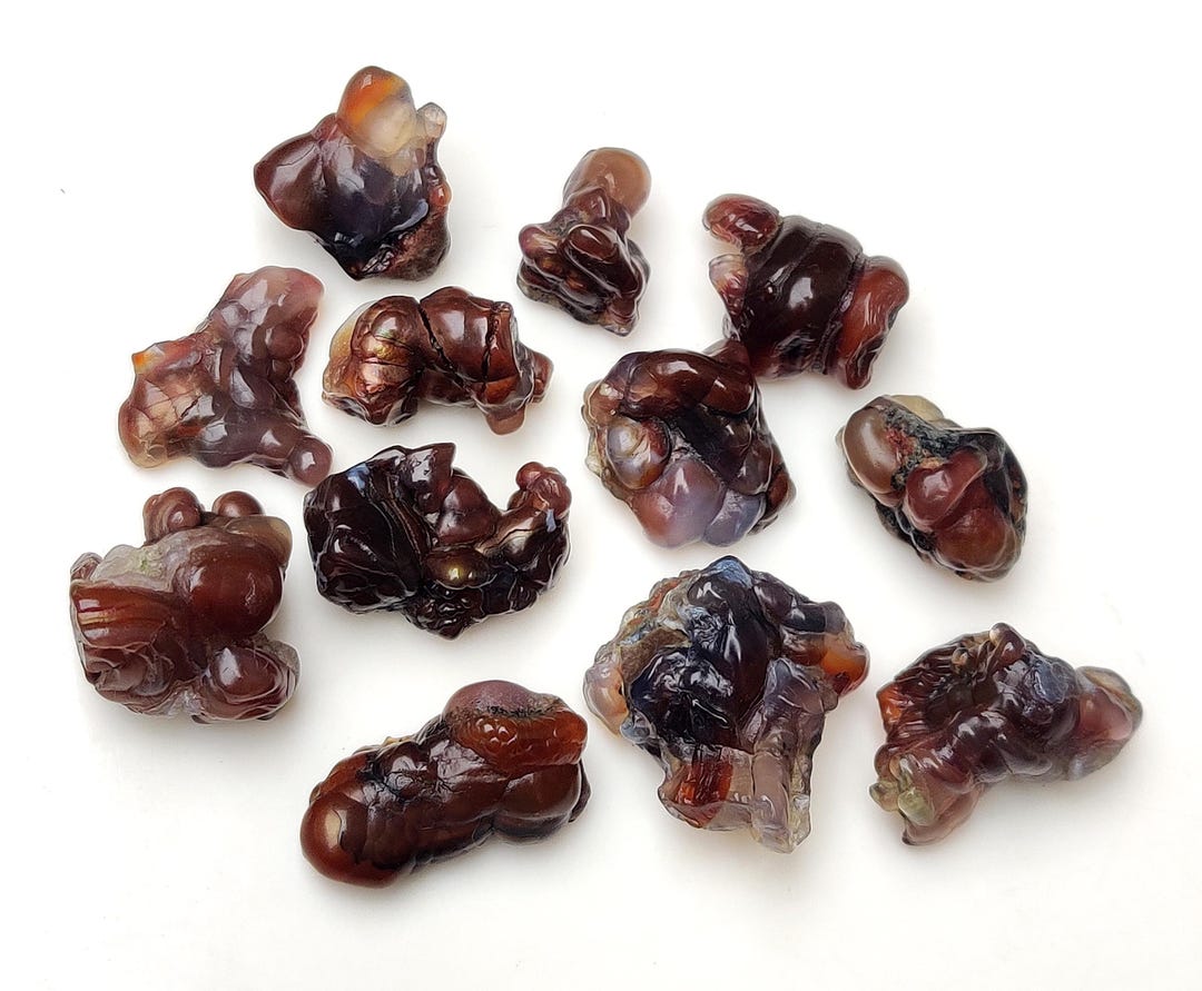 AAA Polished Mexican Fire Agate: Multi-fire Gemstone, 249 Cts - Etsy