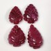 Leaf Carved Red Ruby Gemstone Lot, 4 Pcs 21.55 Cts for Silver Jewelry ...