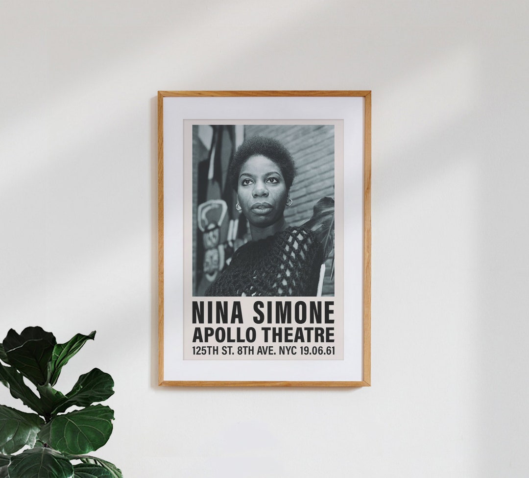 Vintage / Retro Art Poster 'nina Simone at the Apollo Theater' - Etsy