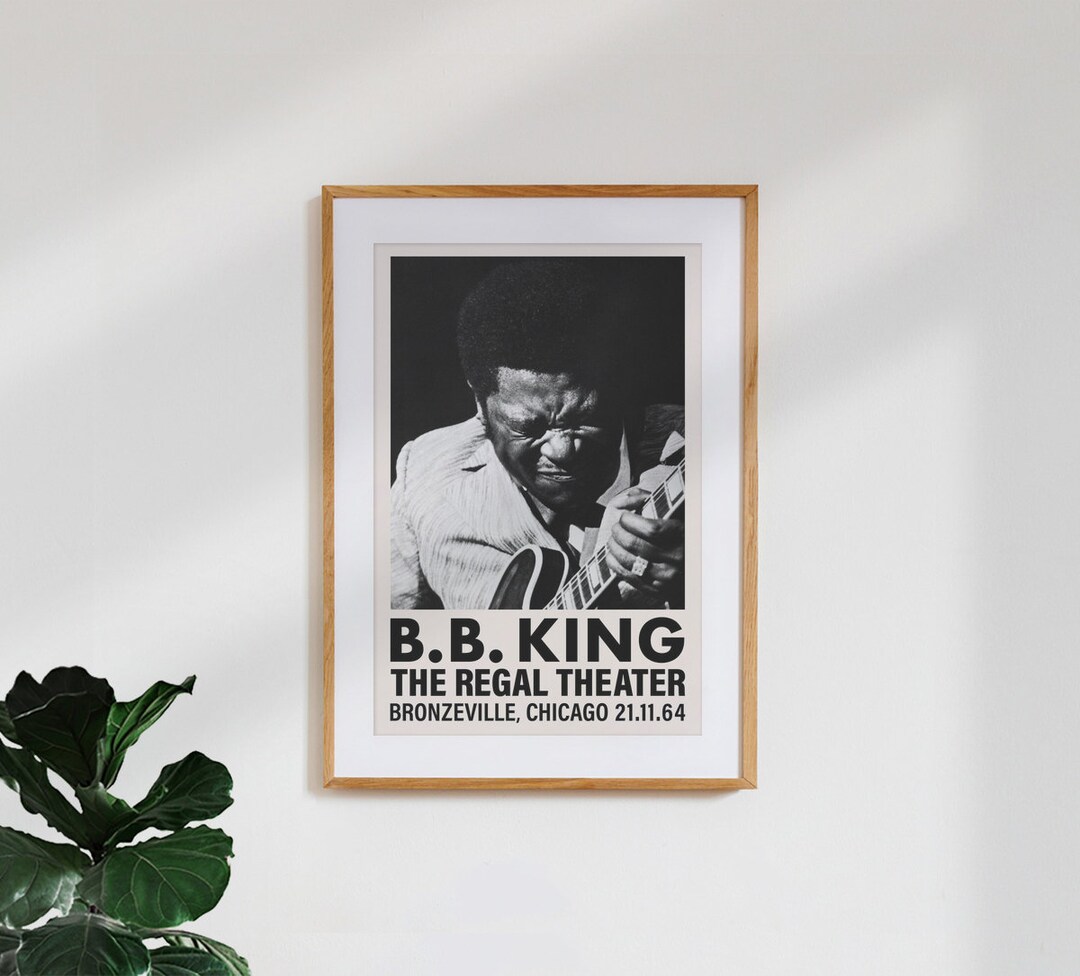 Poster 'b.b. King at the Regal Theater' / Vintage Premium Art Print ...