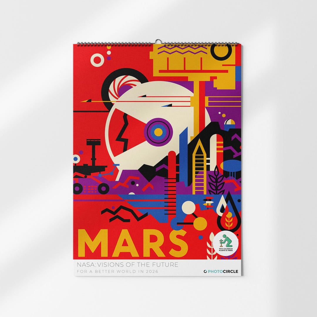 NASA Illustrations Calendar 2026 – Sustainable Wall Calendar With ...