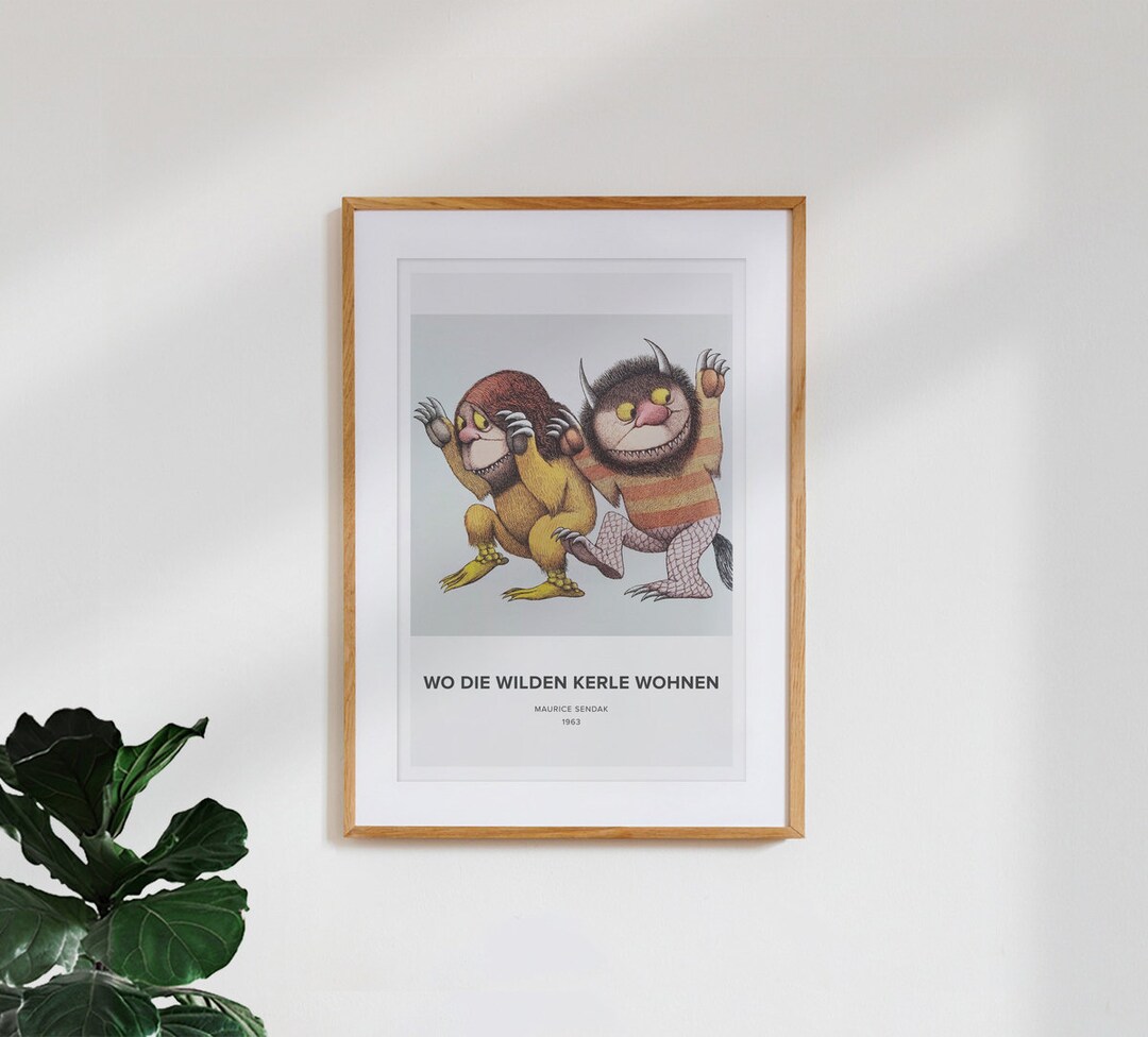Children's Room Poster / Poster Vintage / 'where the Wild Guys Live 4 ...