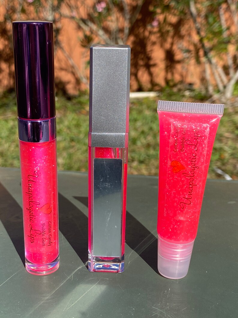 Cotton Candy Bubble Gum Pink Lip Gloss Lip Gloss Lipgloss Etsy