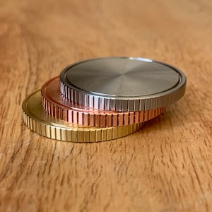 1.25" CNC Milled Reeded Edge Blank - Ball Markers / Challenge Coins ...