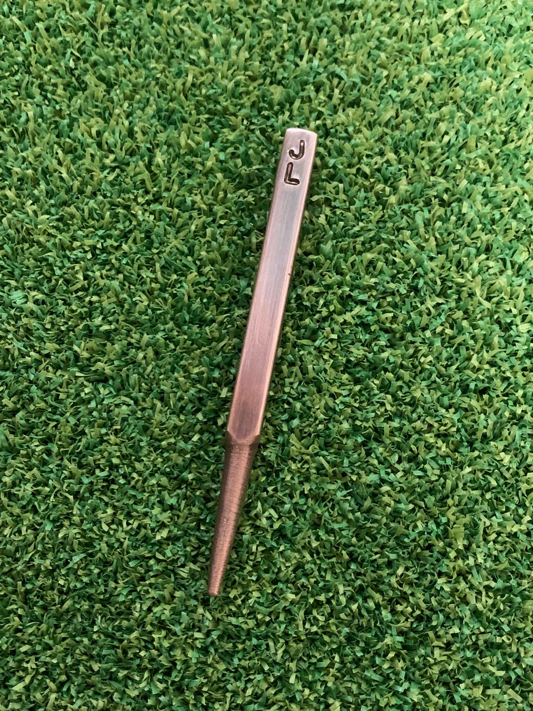 Slim Stick Single Prong Pitch Mark/divot Tool - Copper - Hand-ground ...