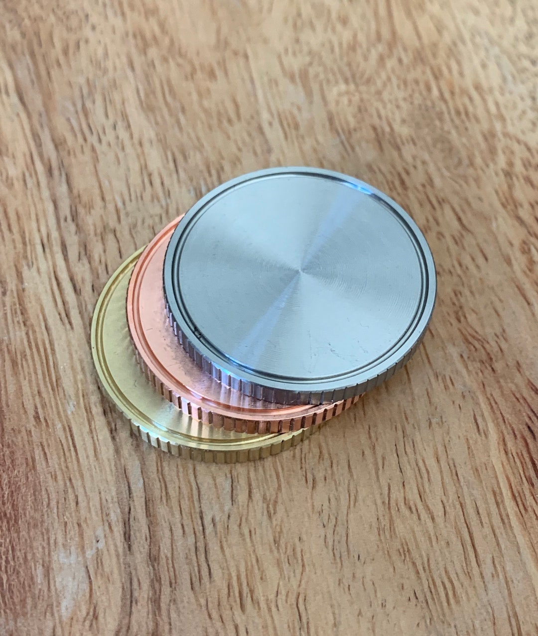 1.25" CNC Milled Reeded Edge Blank - Ball Markers / Challenge Coins ...