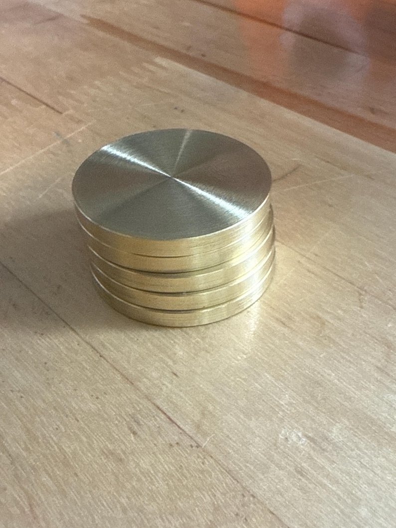 CNC Milled Metal Blanks (1.25") - SMOOTH Edge - Ball Markers ...