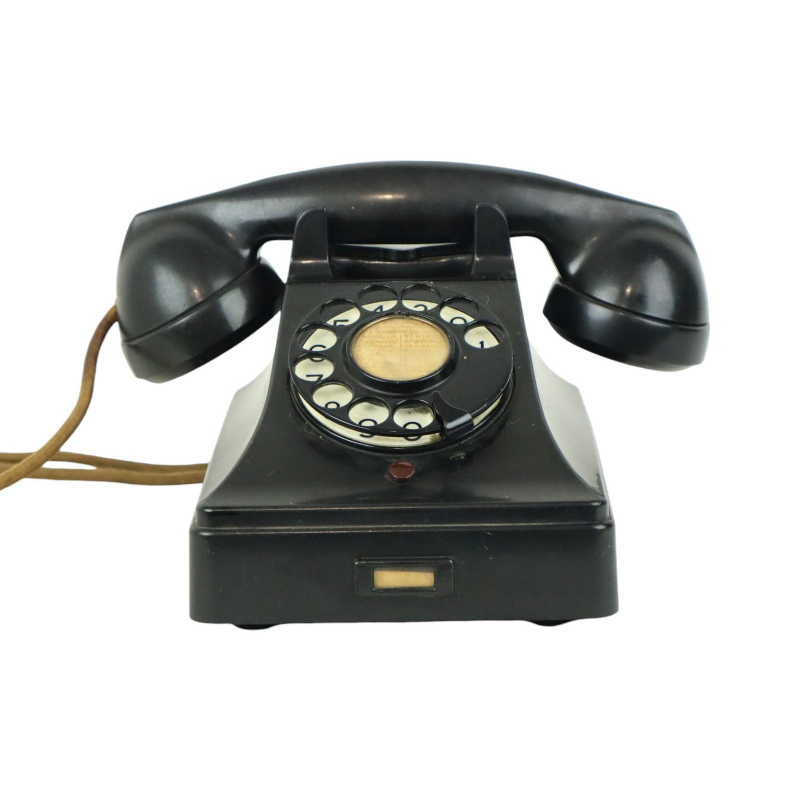 Oude Draaischijf Telefoon 1956 Bakeliet Bell Company 2749-RB - Etsy