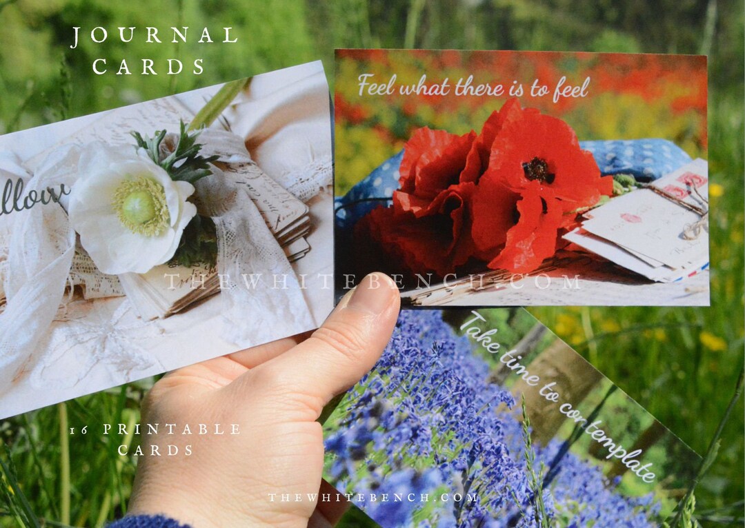 Journal Cards Printable Journaling Cards Planner Decor - Etsy