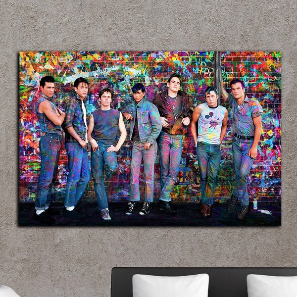 The Outsiders 1960s Inspired Collage Digital Art. Printable Download ...