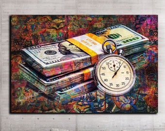 Time is Money Wall Art - Etsy