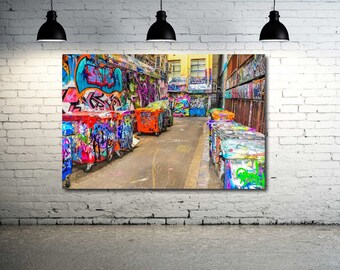 Graffiti Ink in the Big City Brooklyn Canvas Print Street art | Etsy
