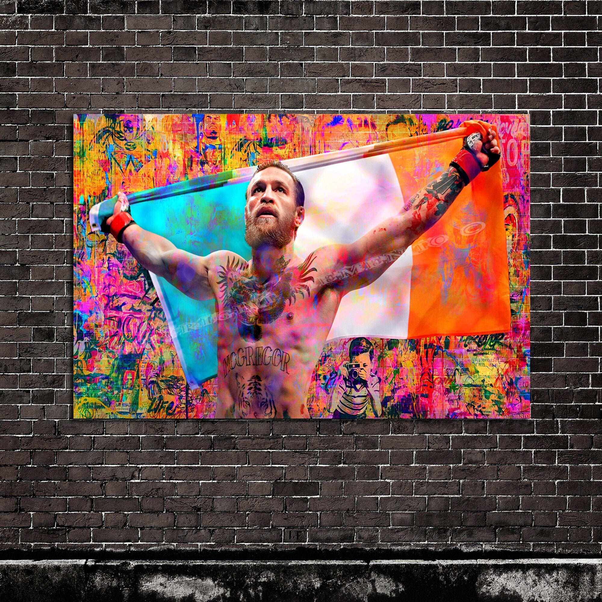 New Connor Mcgregor irish Pride Graffiti Collage - Etsy