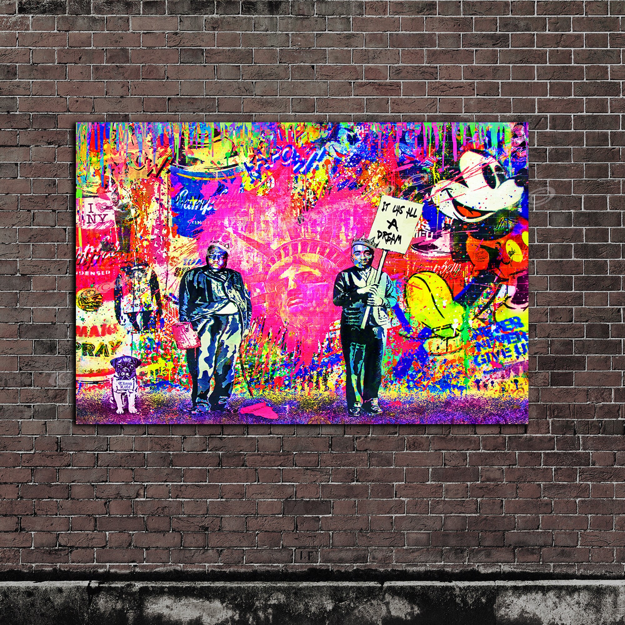 Tupac And Biggie Graffiti