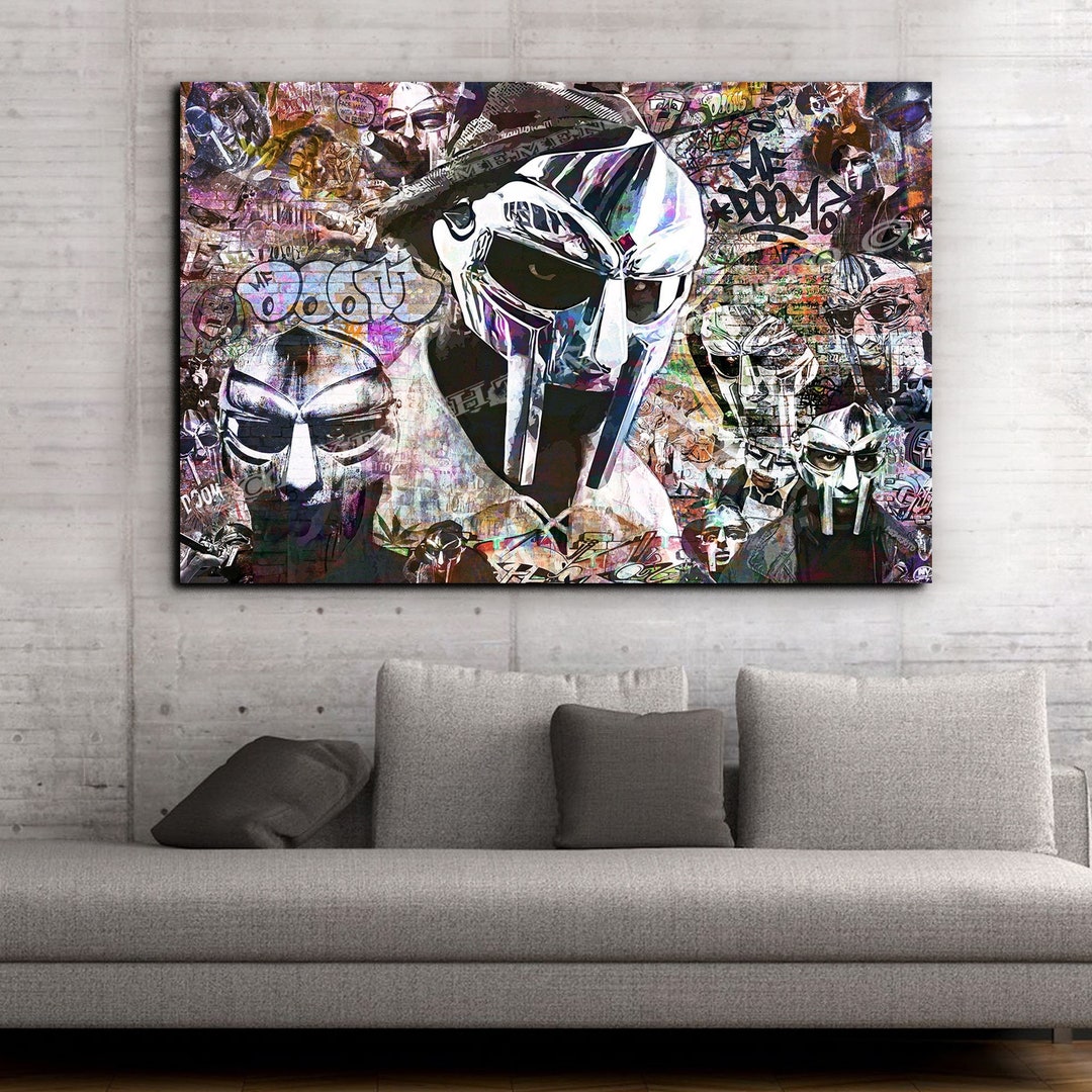 MF DOOM Canvas Art – Graffiti Hip Hop, Ready to Hang - Etsy