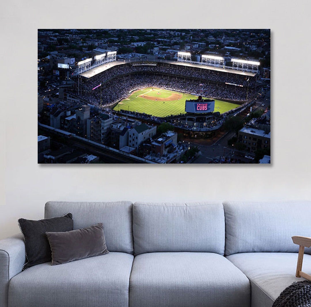 Wrigley Field at Night Amazing Drone Shot Addison and Clarke Night ...