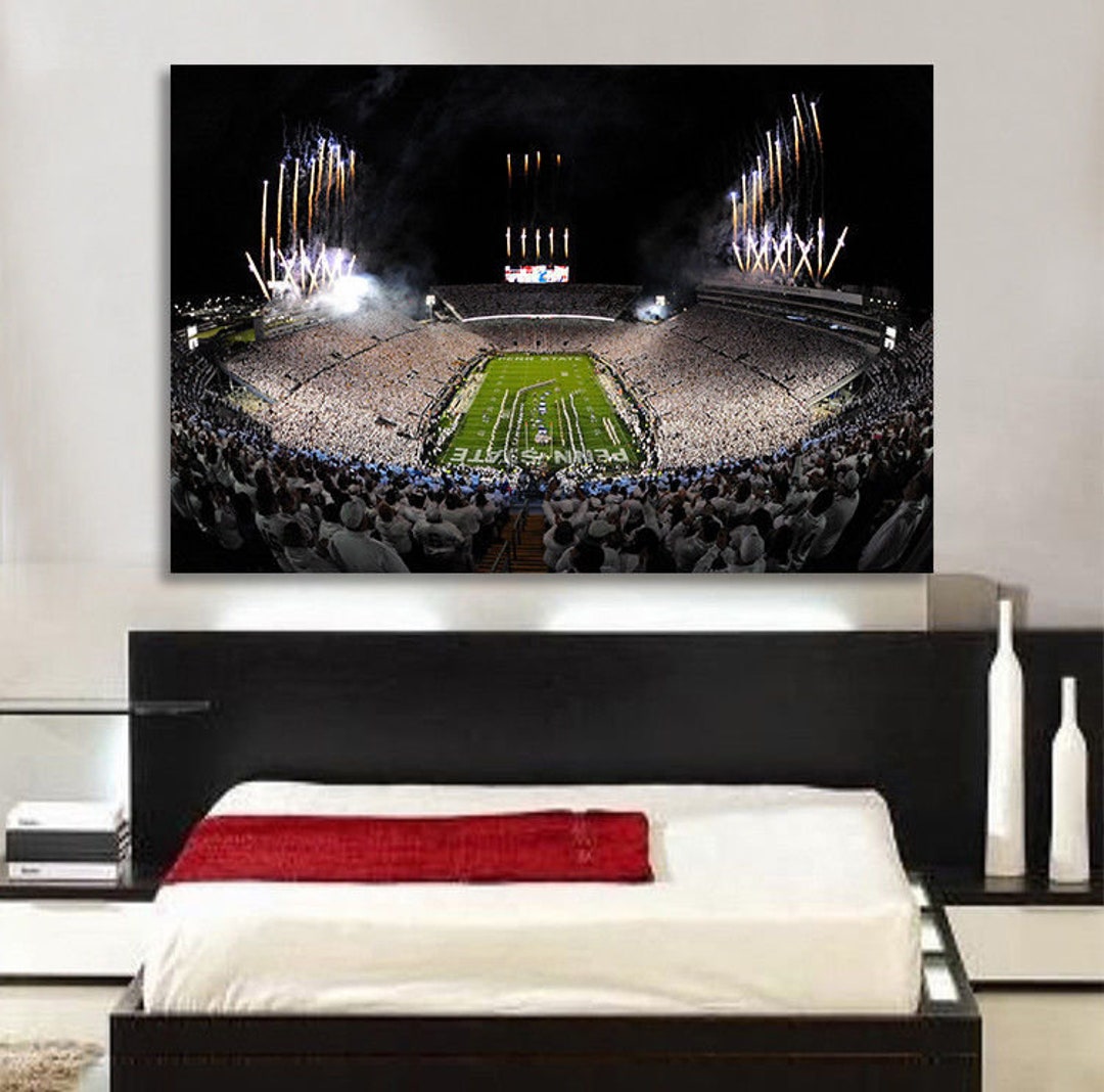 Penn State Night Game Fireworks Nittany Lions Beaver Stadium Aeriel ...