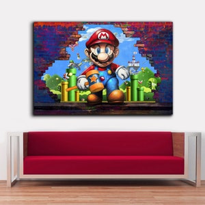 Super Mario "breakout" Original Art by Memento Ready to Hang Canvas ...