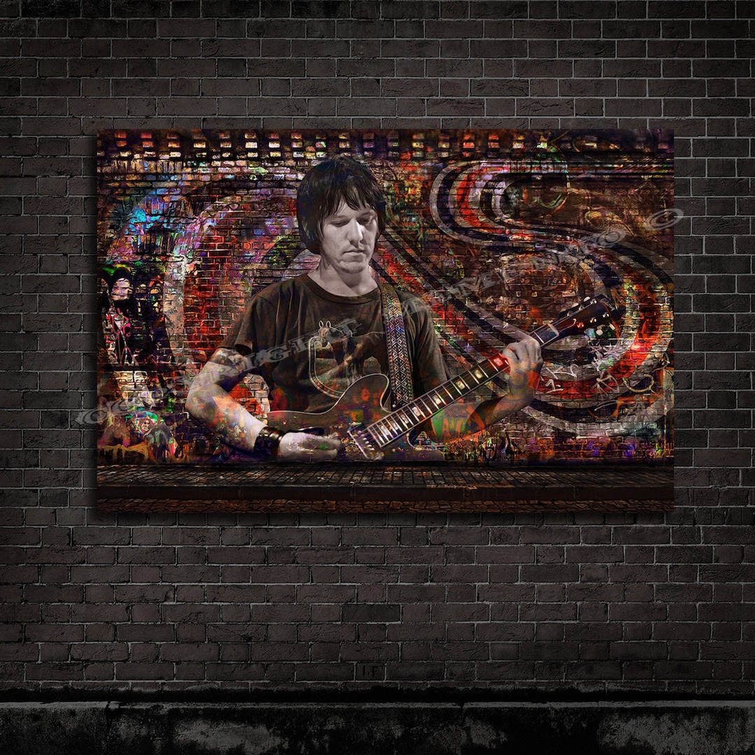 Elliott Smith Original Graffiti Art by Memento 36x24 - Ready to Hang ...