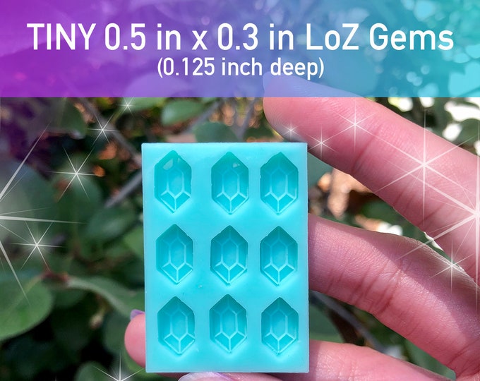 TINY 0.5 Inch High 0.125 Inch Deep Rupee Gems Flat W Engraved Details ...