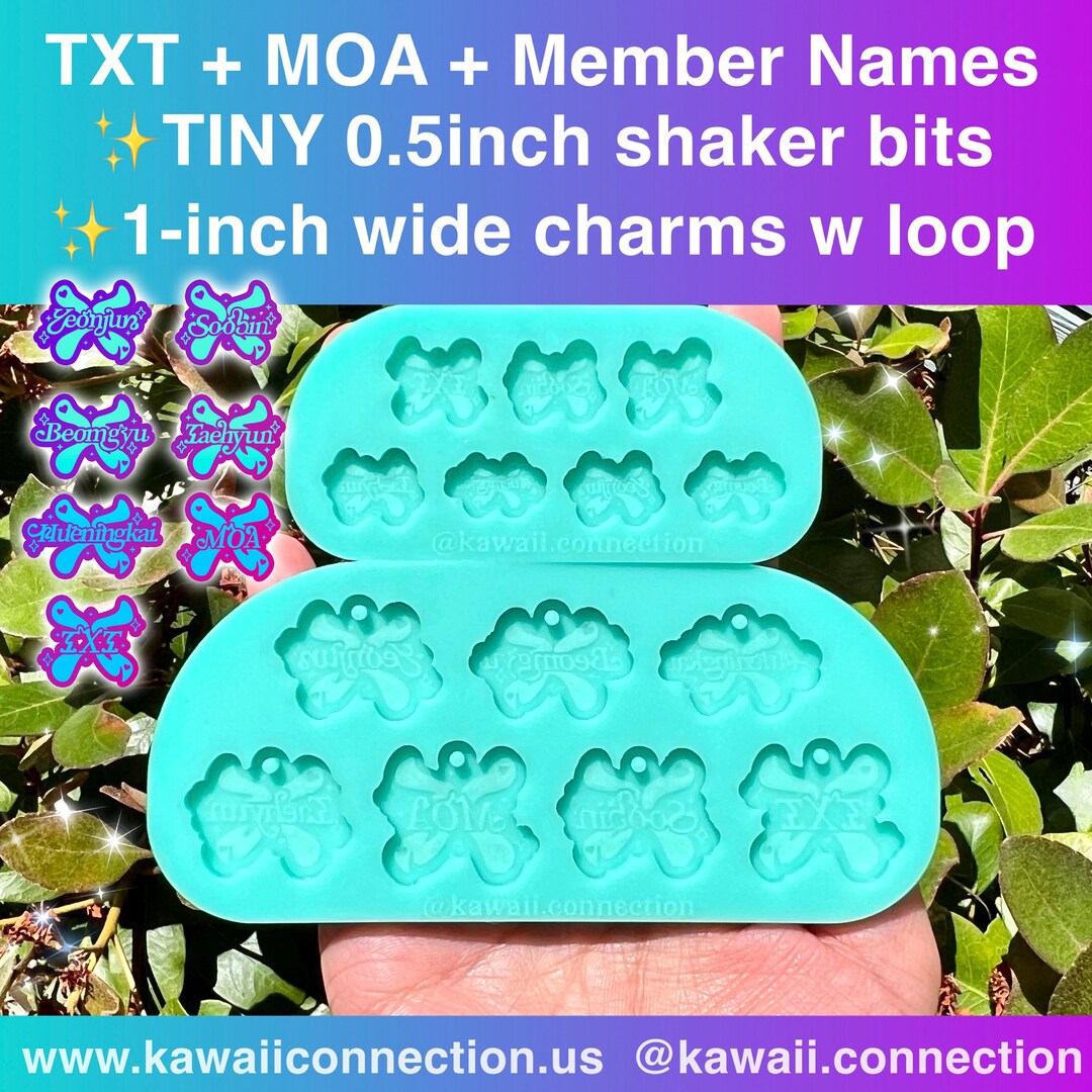TINY 0.5inch Shaker Bits/ Earring Studs or 1-inch Wide W Loop (0.125 ...