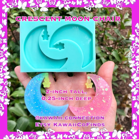 2 Inches Crescent Moon Chairs left and Right at 0.25 Inch - Etsy