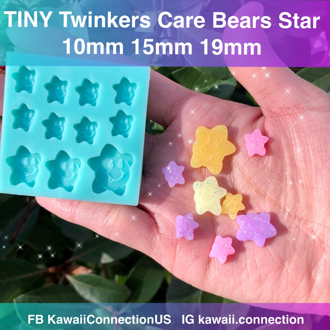 TINY Multi-sized Shiny Stars Star Silicone Mold Palette for Custom ...