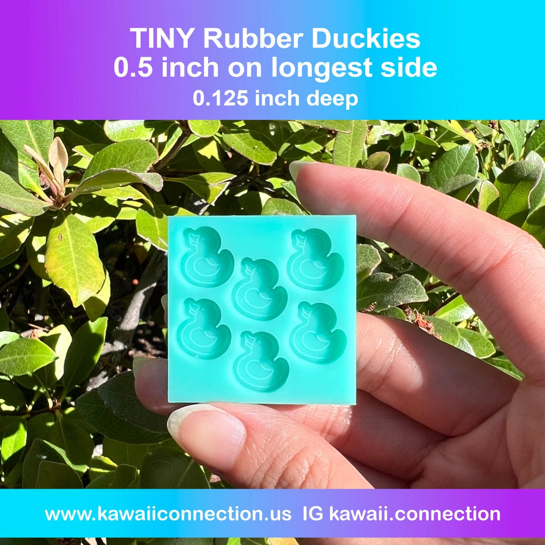 TINY 0.5 Inch (0.125 Inch Deep) Rubber Duck Duckies Shaker Bits or ...