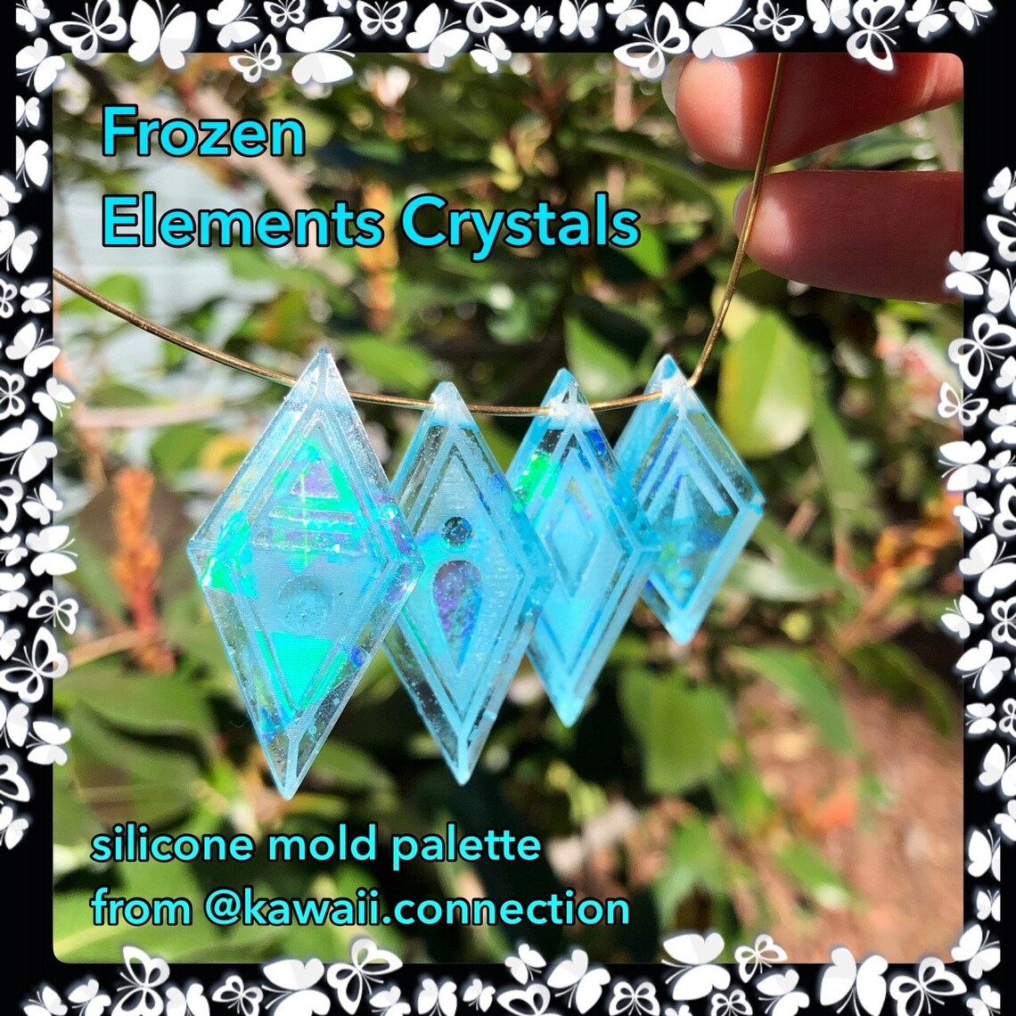 SET of 2 Frozen Elements Crystals Silicone Mold Palettes for | Etsy