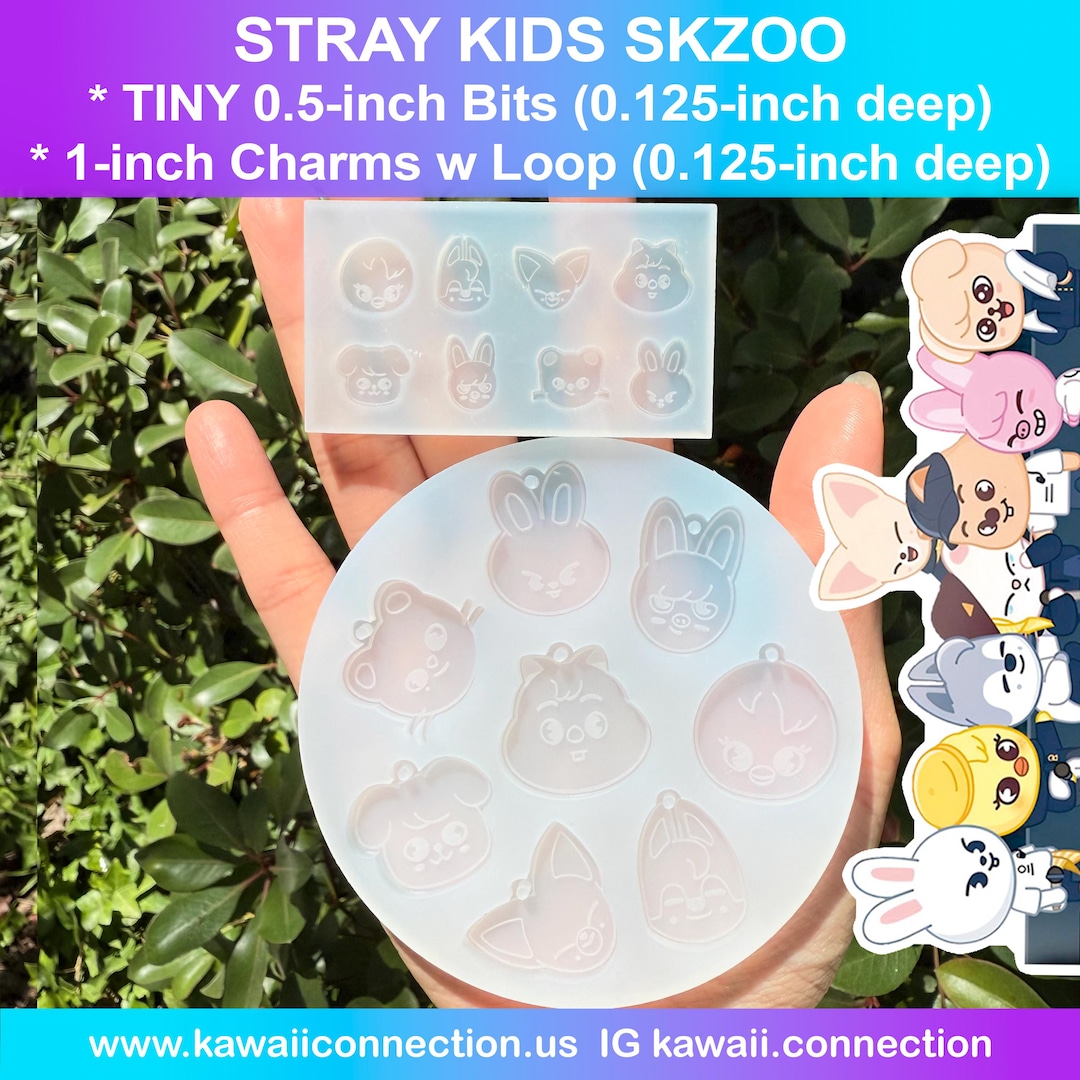 K-pop 1-inch Tall Charms W/ Built-in Loop (0.125 Inch Deep) Kpop ...