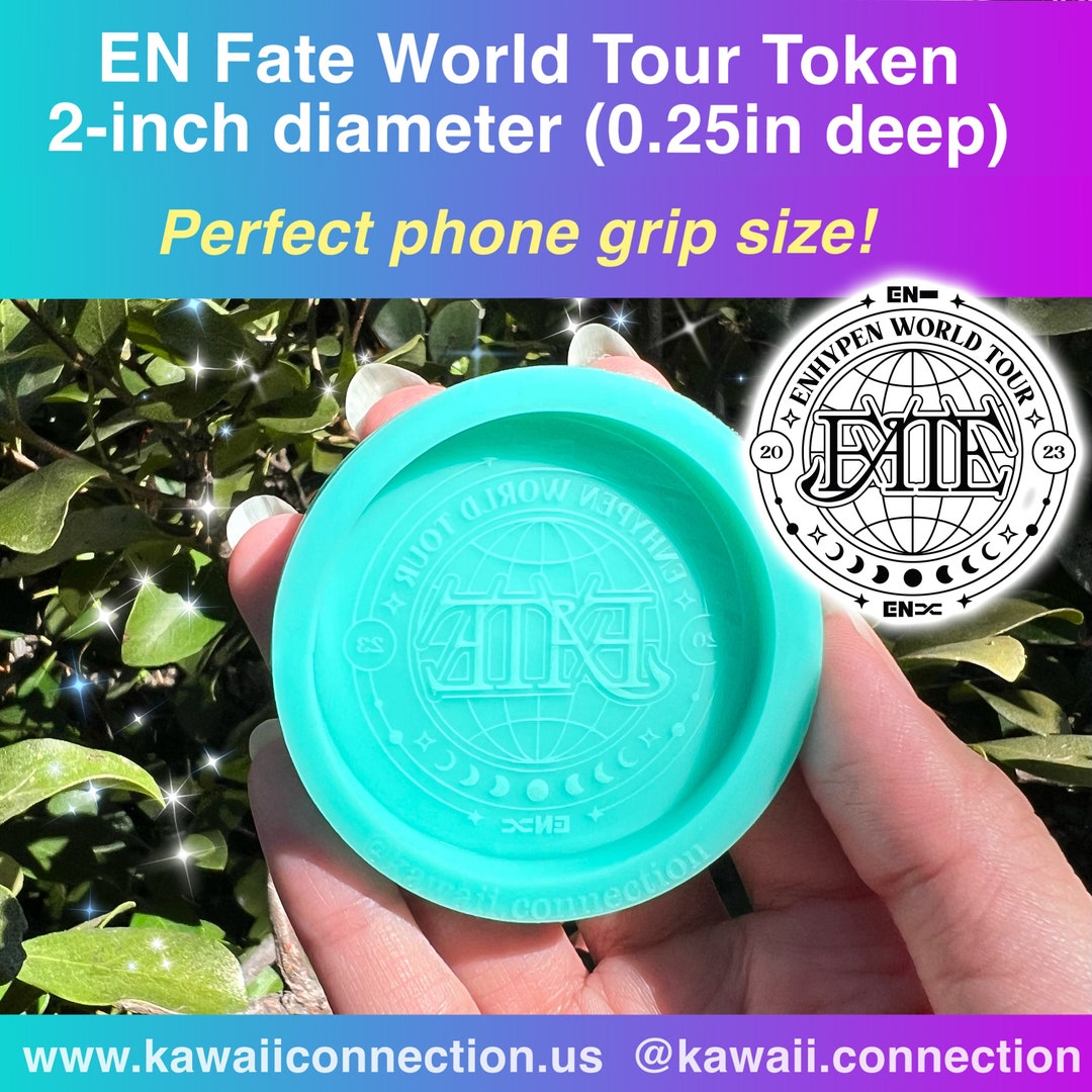 2-inch EN Fate Tour Token 0.25 Inch Deep K-pop Silicone Mold - Etsy
