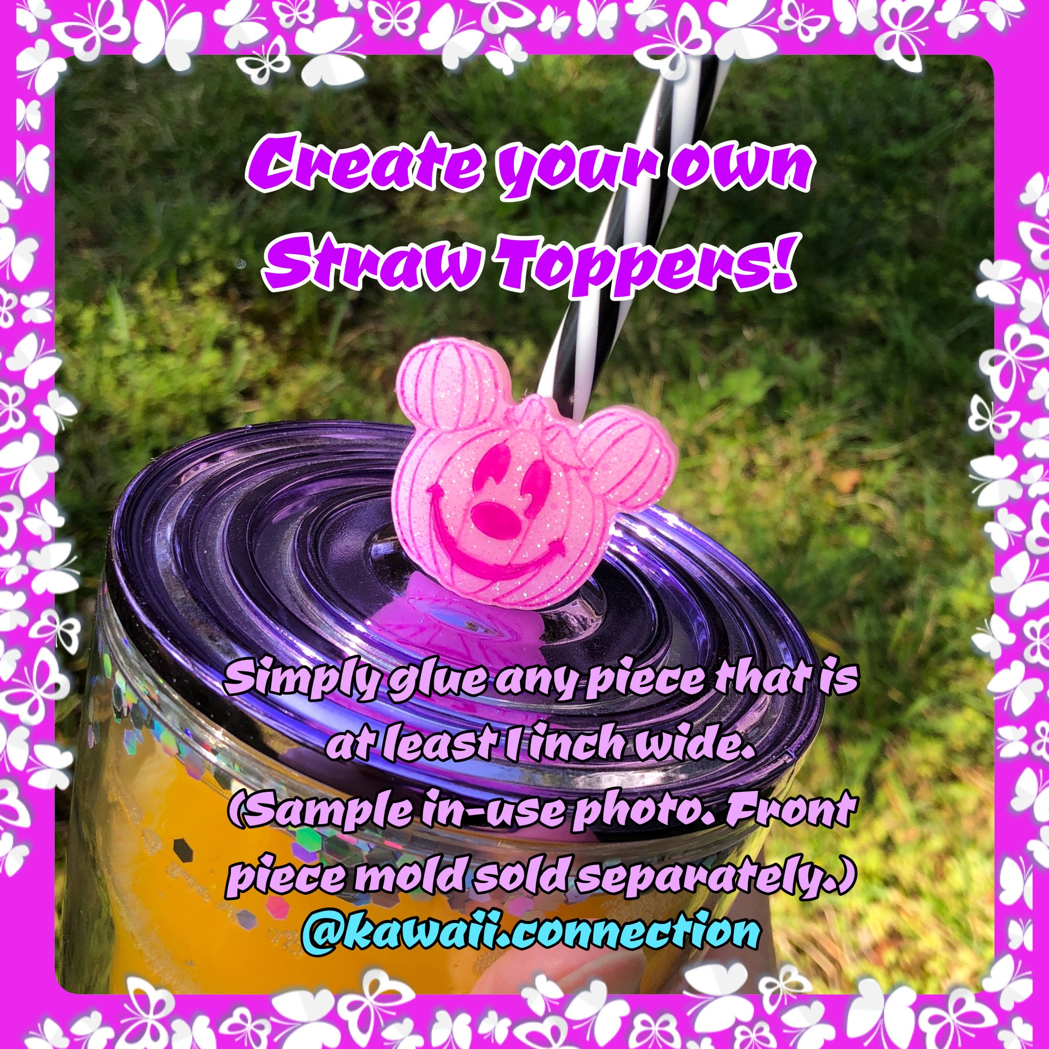 Create Your Own Straw Topper Silicone Mold Palette for Custom Resin ...