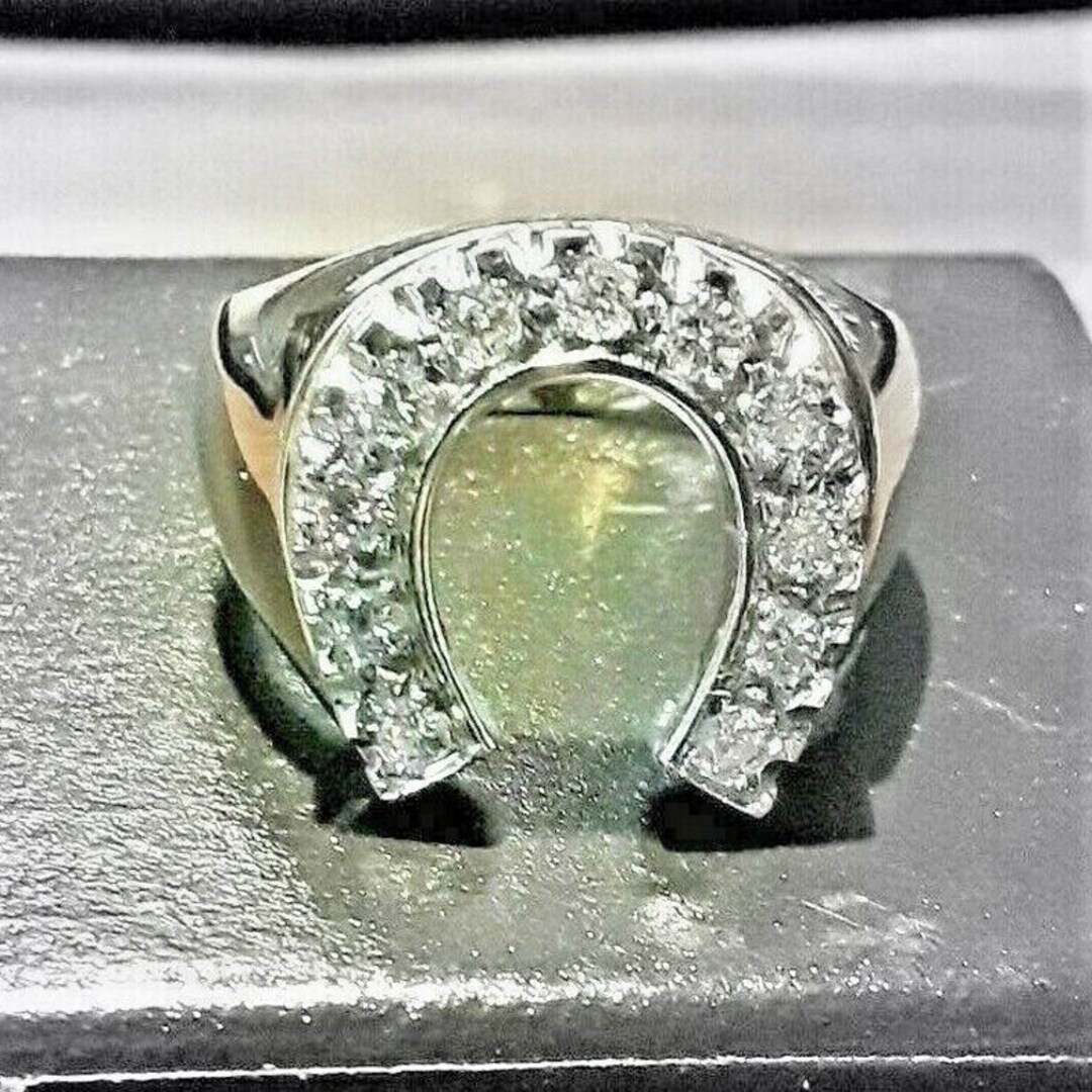 Horse Leg Design Ring, Horse Shoe Ring, Horse Signet Moissanite Ring ...