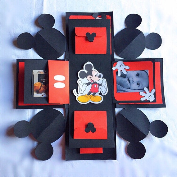 EXPLODING BOX SMALL Tema de Mickey Mouse | Etsy