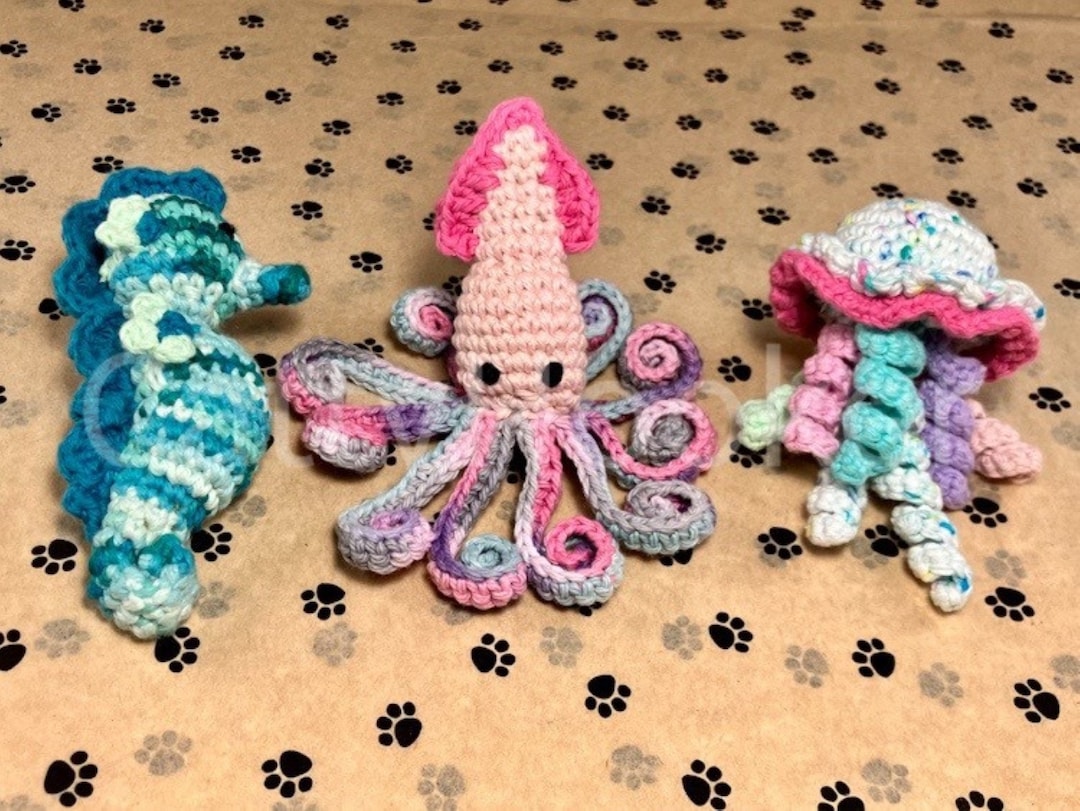 Sweet Kitty Sea Creature Set - Etsy