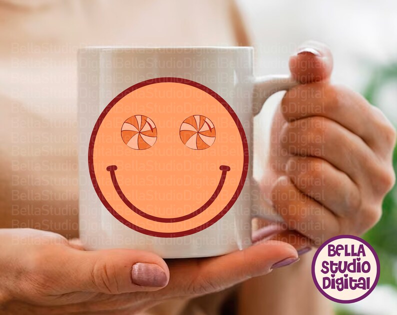 Pretty Candy Smiley, Cute Sugar Smile SVG, PNG, Pdf Dxf eps Sublimation ...
