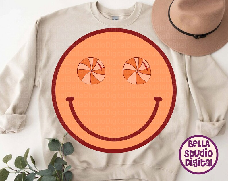 Pretty Candy Smiley, Cute Sugar Smile SVG, PNG, Pdf Dxf -eps ...