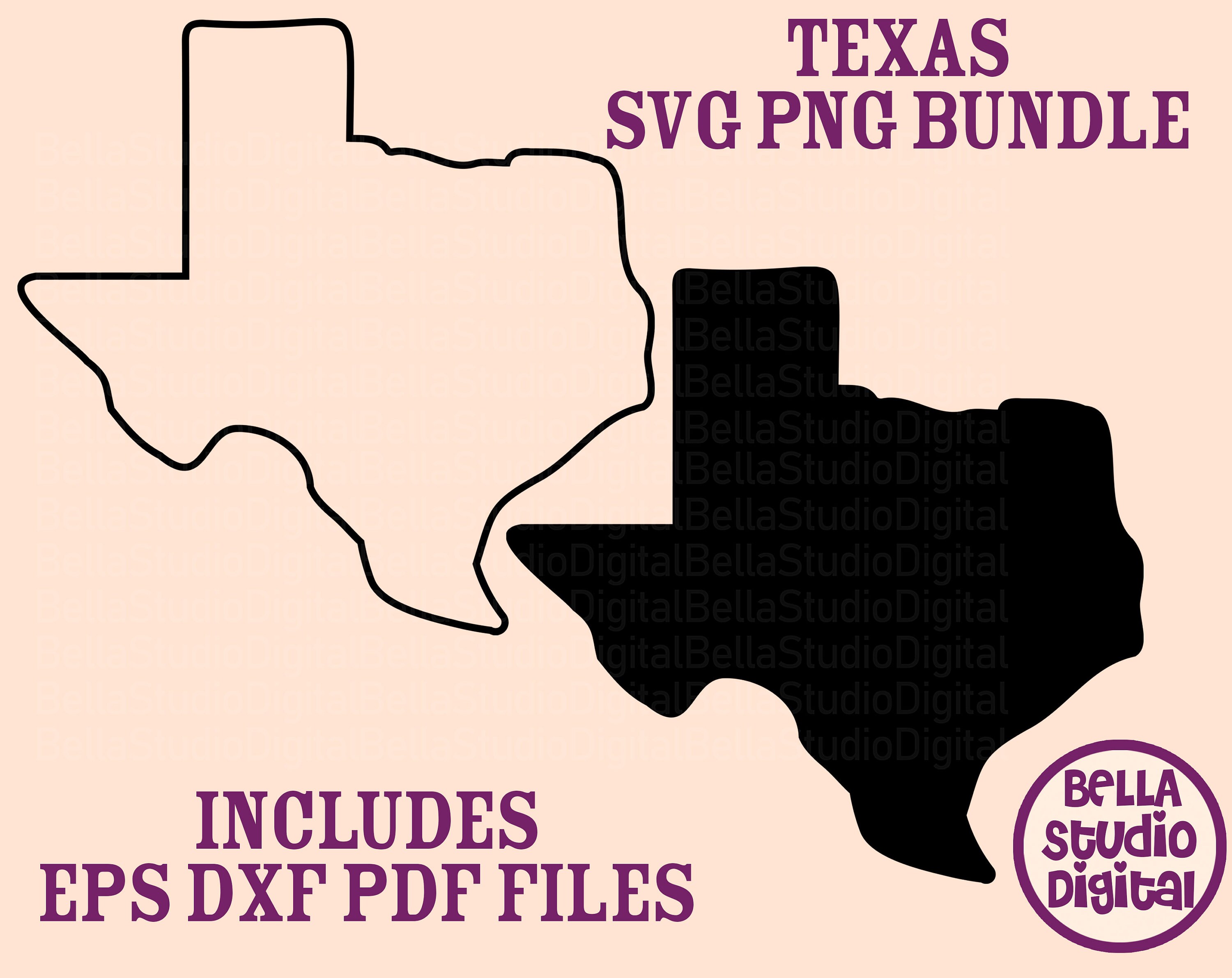 Texas Bundle Svg, TEXAS Stroke or Fill Svg, Pdf, Eps, Png Bundle, Png ...